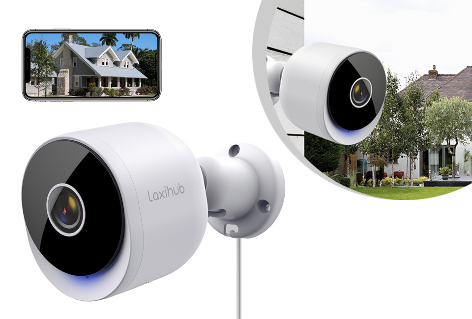 Slimme HD-bewakingscamera — Outspot - Slim gespot