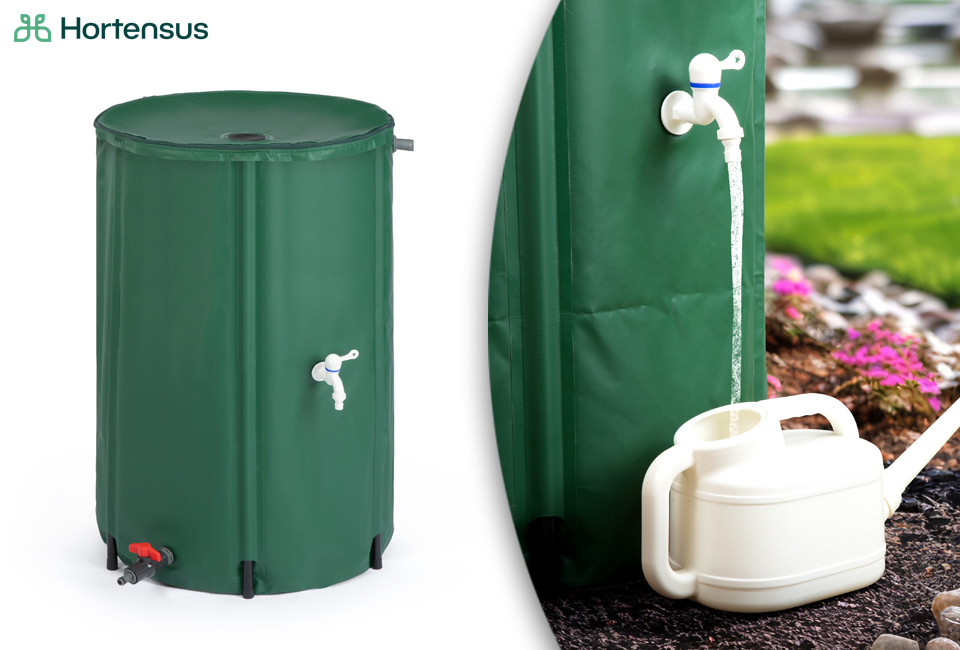 Foldable 250-litre water butt — Outspot - Slim gespot